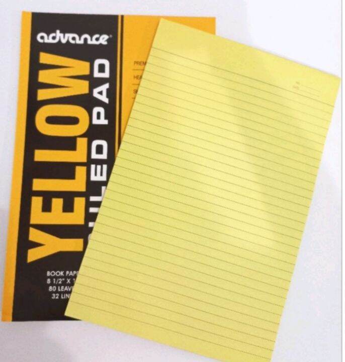Advance Yellow Ruled Pad | Lazada PH