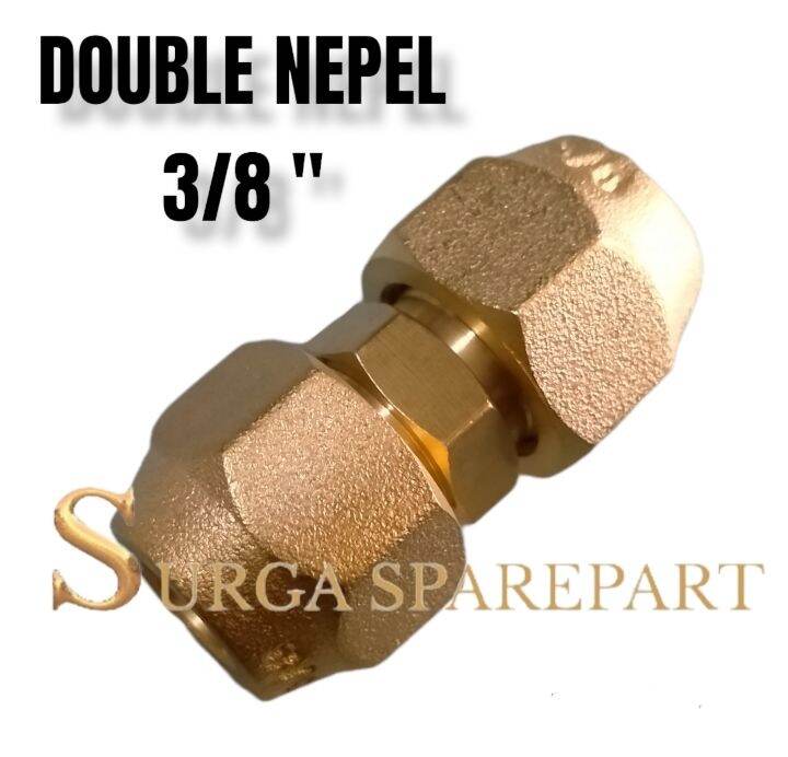 dobel nepel AC 3/8 inch / Doble double nepel pipa ac 3/8" | Lazada Indonesia