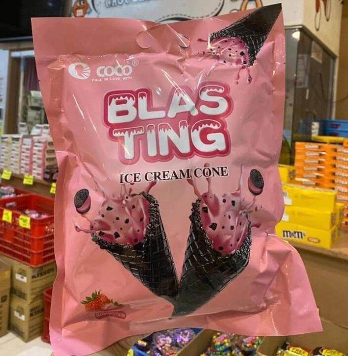 Blas Ting Ice cream cone Strawberry flavor | Lazada PH