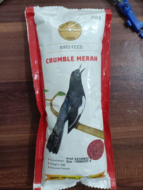 Pakan Burung Gold Coin Crumble Merah 250gram | Lazada Indonesia