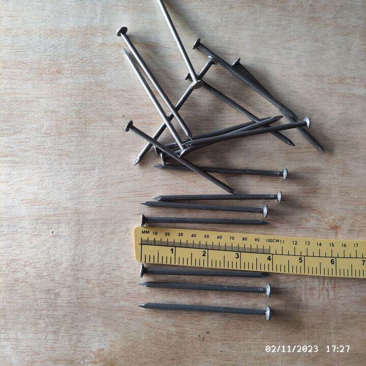 paku kayu, paku ukuran 10 cm atau 4 inch, paku untuk bahan bangunan ...