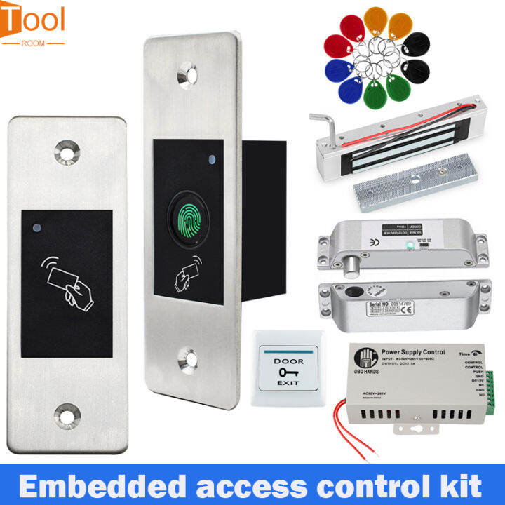 RFID 125KHz Embedded Metal Access Control 800 Fingerprint Waterproof ...