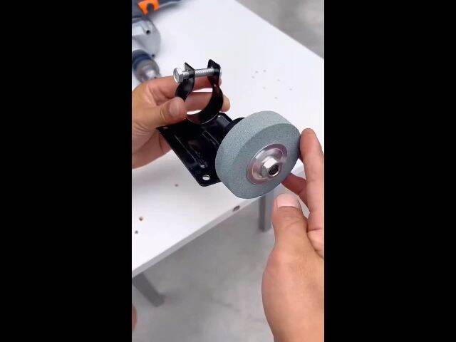 Drill Grinding Wheel + Angle Grinder Holder Metal Head Stone Polishing ...