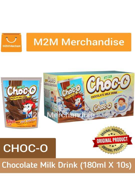 Zesto Choc O - Chocolate Milk Drink (180ml X10s) | Lazada PH