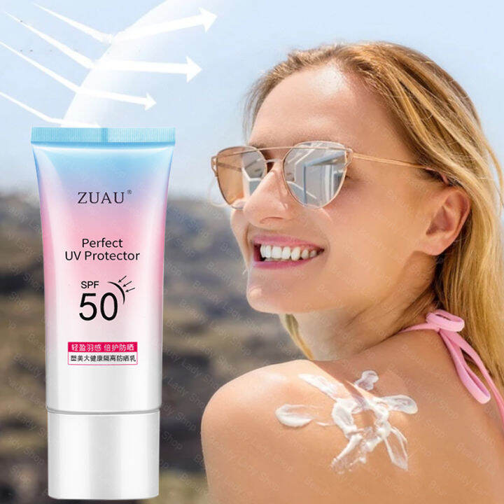 ZUAU Sunscreen SPF 50+ PA+++ Long Lasting Sunscreen Cream Red ...