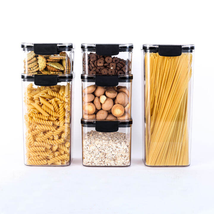 Hauswise Food Storage Box | Plastic Food Organizer with Cover ...