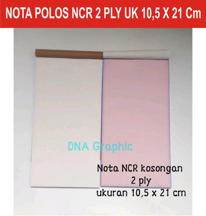 NOTA POLOS NCR RANGKAP 2 UKURAN 10,5 X 21 Cm | Lazada Indonesia