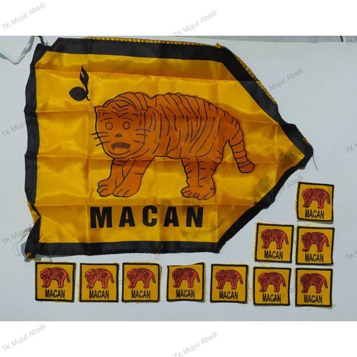 TANDA REGU MACAN SET BENDERA PENGGALANG PUTRA PRAMUKA perlengkapan ...