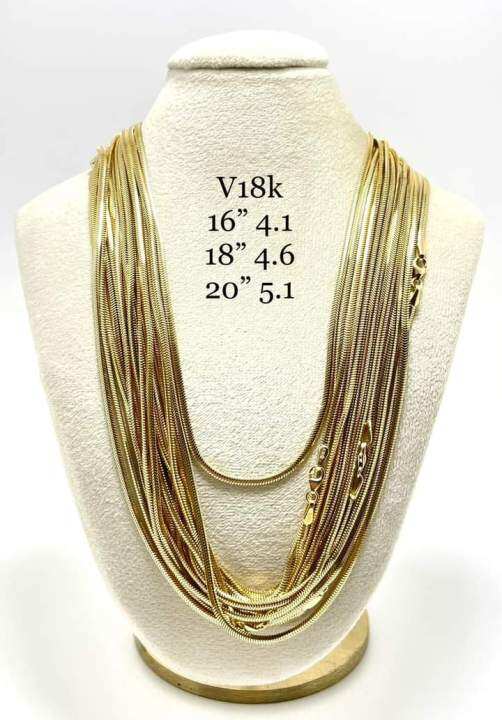 🔥SNAKE CHAIN 18KARAT SAUDI GOLD.. | Lazada PH