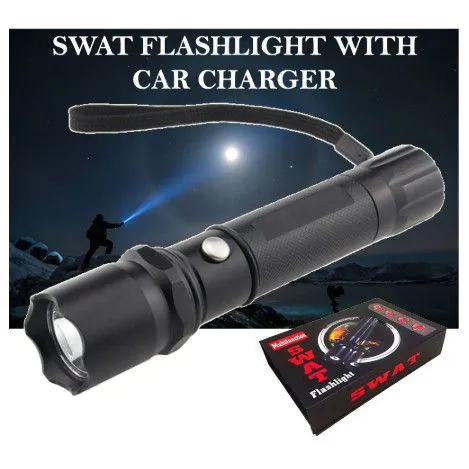Multifunction SWAT Zoom Flashlight/Torchlight/LampuSuluh Rechargeable ...