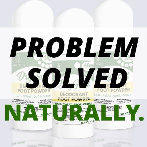 [ #1 DEODORANT FOOT POWDER ] Greenika DryFoot Powder Anti Itch Anti ...