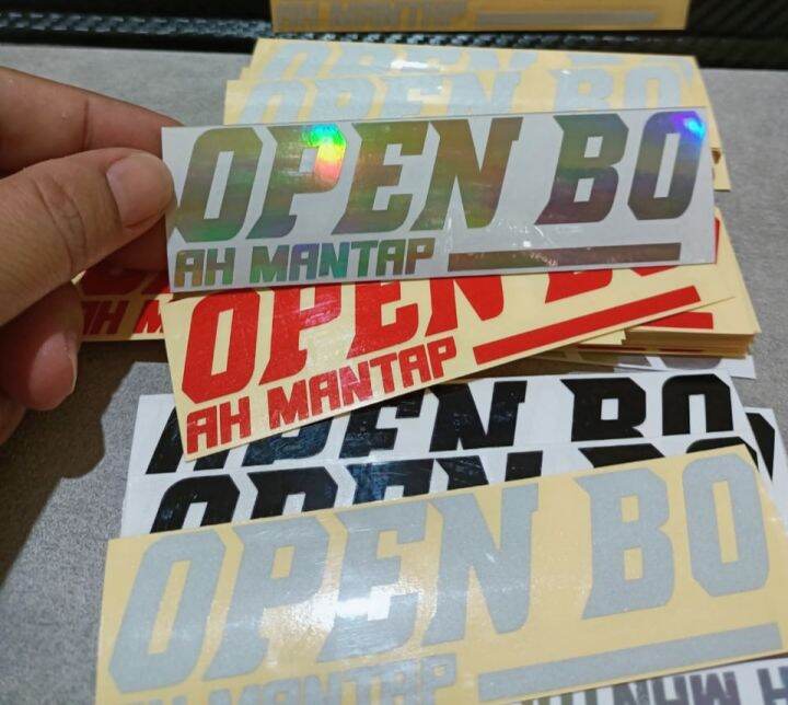 Sticker OPEN BO Stiker motor cutting | Lazada Indonesia