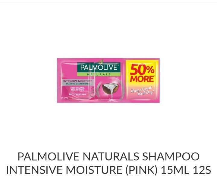 Palmolive Naturals Shampoo Intensive Moisture (Pink) 15ml 12s | Lazada PH