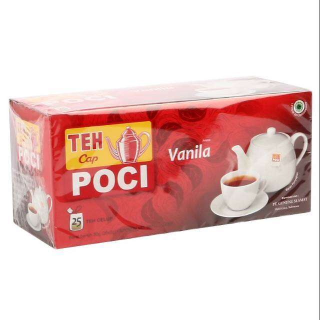 TEH POCI CELUP VANILA 1 BOX ISI 25 SACHET TEH VANILA CELUP | Lazada ...