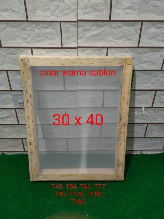 Screen sablon 30 x 40 Kain lengkap | Lazada Indonesia