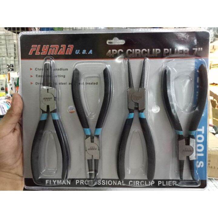 ORIGINAL FLYMAN SNAP RING / CIRCLIP PLIERS SET 4PC | Lazada PH