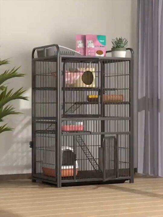 Cat Cage Large Sangkar Kucing Besar 2 3 Tingkat 4 Level Pets Cages Cat ...