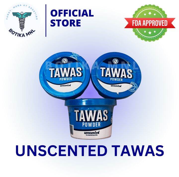 UNSCENTED TAWAS 50g Tub (Removes Odor and Bacteria) | Lazada PH