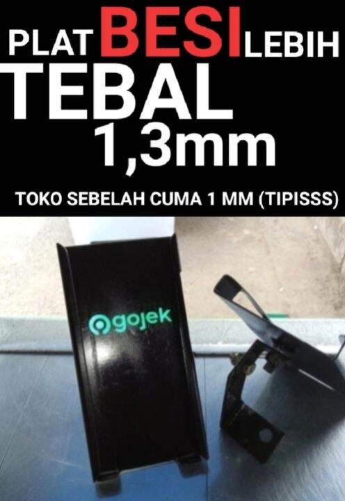 HOLDER HP PLAT BESI GRAB GOJEK | Lazada Indonesia