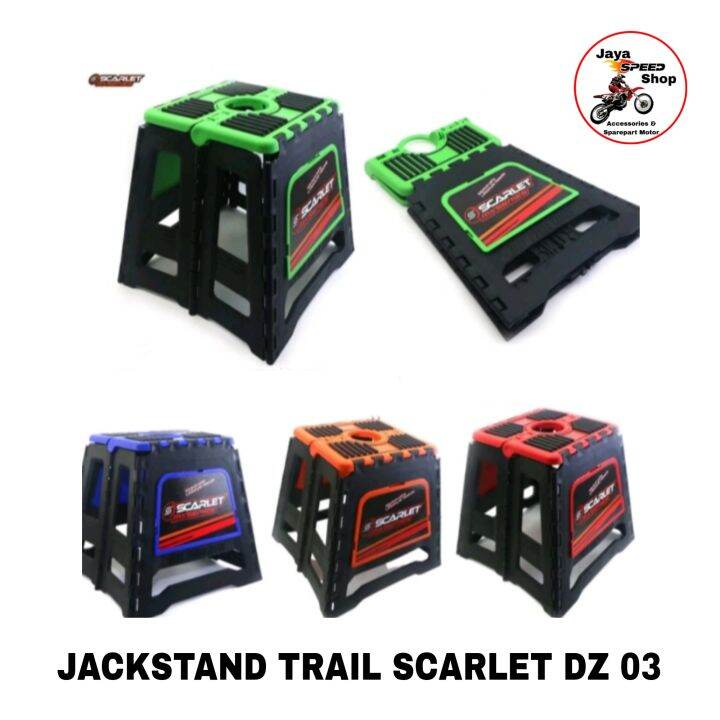 JACKSTAND STAND LIPAT SANDARAN DUDUKAN STANDAR TENGAH TRAIL SCARLET DZ ...