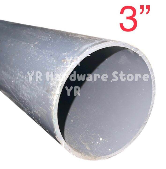 3” 80mm PVC Class D Pipe Tebal Price Per Feet (1feet) Grey | Lazada