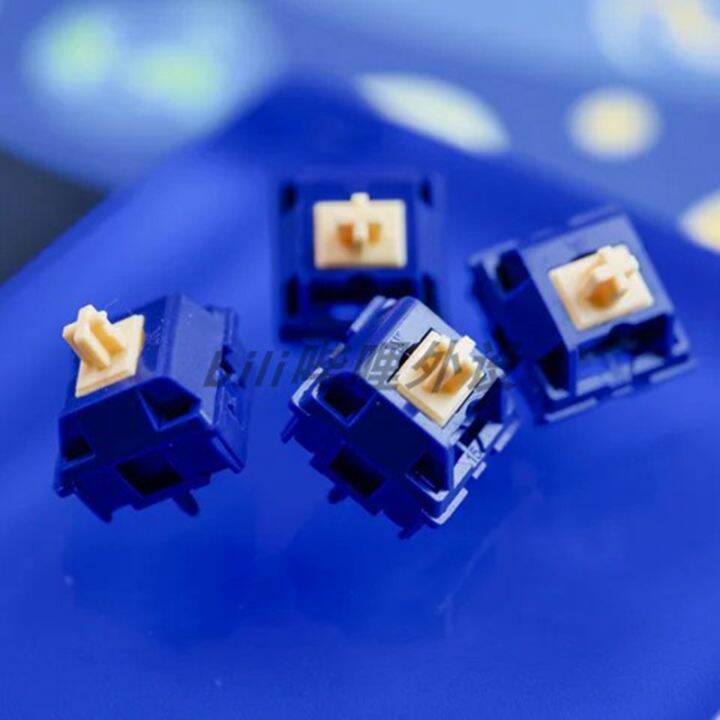 Keyboard switch KTT Cheese Blue switch [30pcs] Linear Switch 5pin Lubed ...