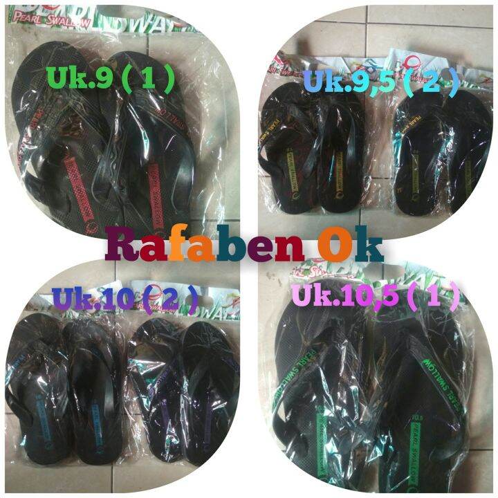 Sendal Swallow Black Pearl Dewasa | Lazada Indonesia