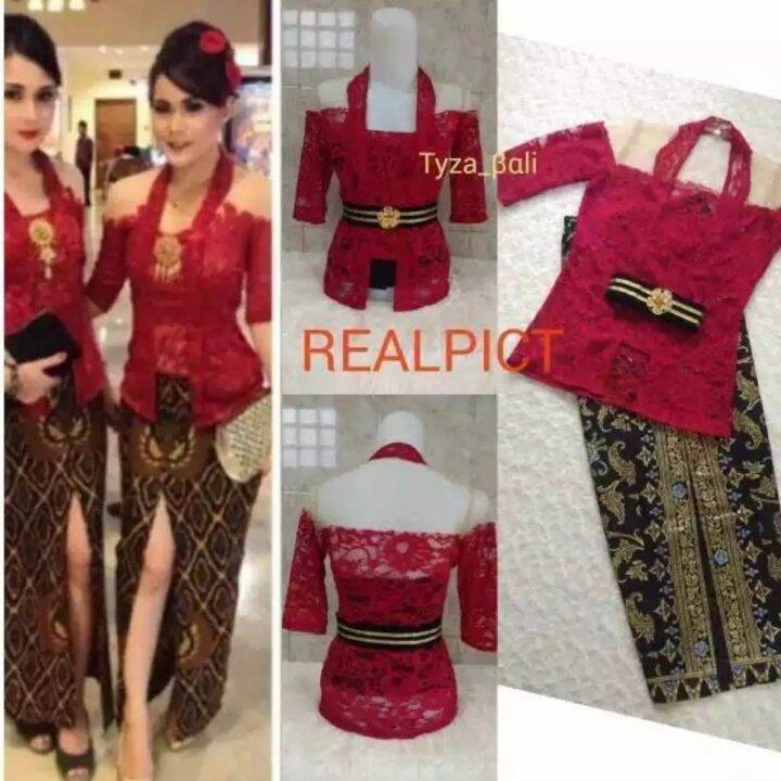 Kebaya Bali Set Brukat Modif Bali | Lazada Indonesia