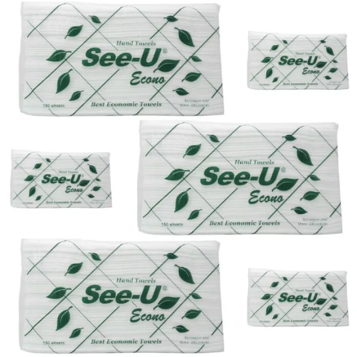 See-U Econo Hand Towels Multifold Tissue Warna Hijau 150 Shetts ...