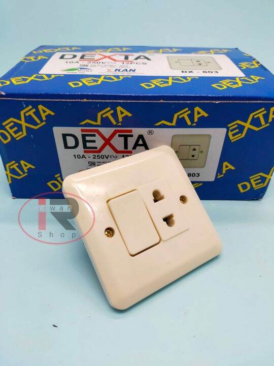 Saklar Engkel + Stop Inbow Dexta / Saklar Engkel + Stop Kontak Tanam ...