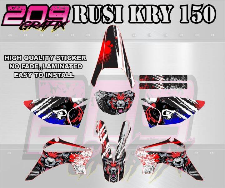 Rusi KRY 150 full body decals | Lazada PH