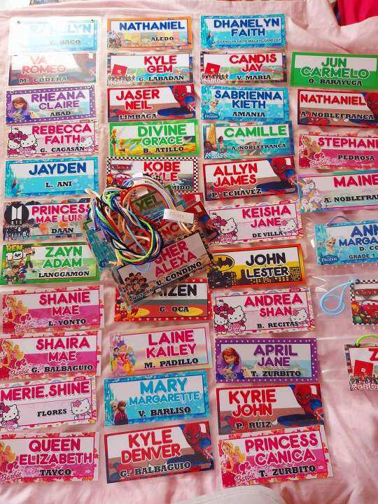 Laminated Name Tag with Lace | Lazada PH