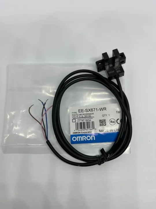 EE-SX671-WR ระยะจับ 5mm จับวัตถุทึบเเสง ก้ามปู 4 สาย NPN 5V-24VDC ...