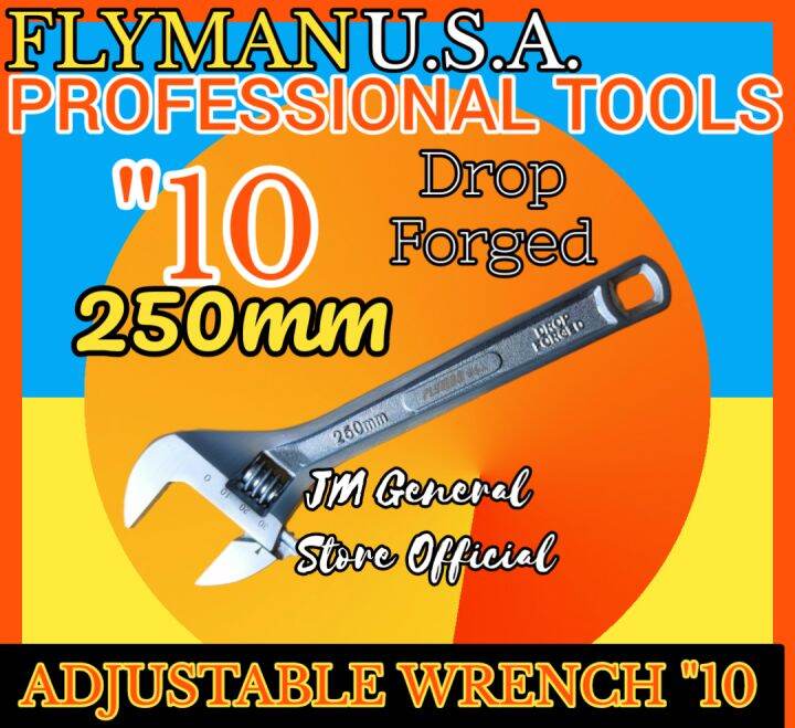 KATALA 10" INCHES SIZE FLYMAN U.S.A. 10" ADJUSTABLE WRENCH | Lazada PH