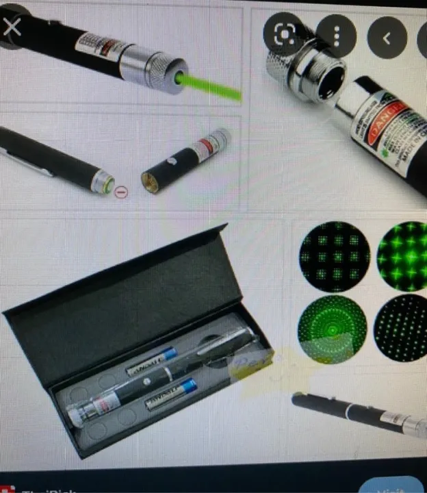 เลเซอร์ สีเขียว 500 mW Green Laser pointer แถม แบต2ก้อน | Lazada.co.th