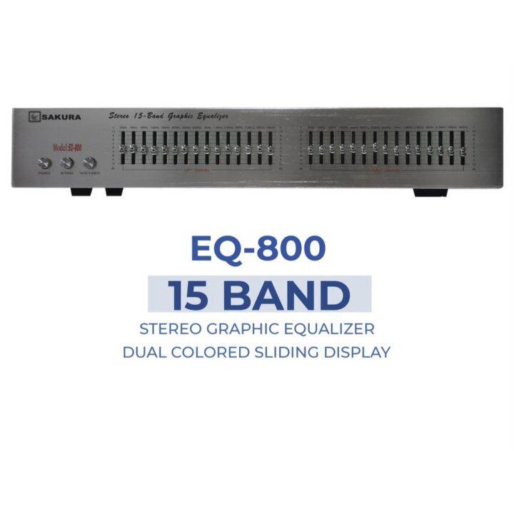 Sakura EQ-800 15" Band Grapic Equalizer | Lazada PH
