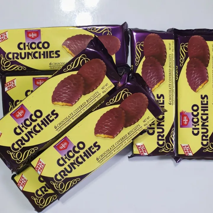PACK OF 4 - Fibisco Choco Crunchies 60g, Choco Pie, Fudgee Bar, Choco ...