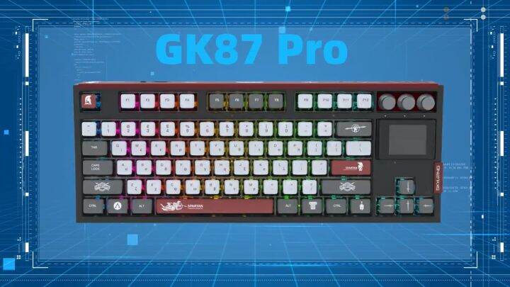 แมคคานิคอลคีย์บอร์ด ไร้สาย Skyloong GK87 Pro Gasket Wireless 3 mode ...