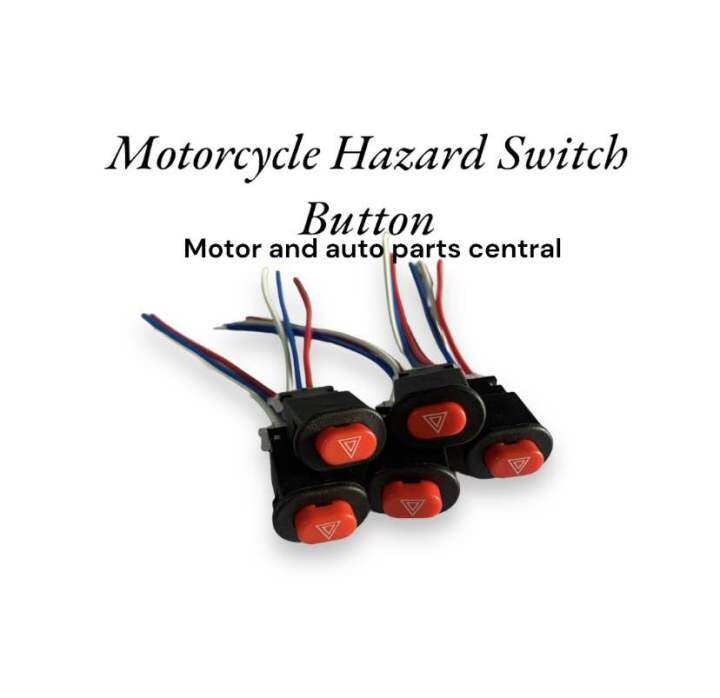 [1PC] MOTORCYCLE UNIVERSAL HAZARD SWITCH BUTTON HEAVY DUTY | Lazada PH
