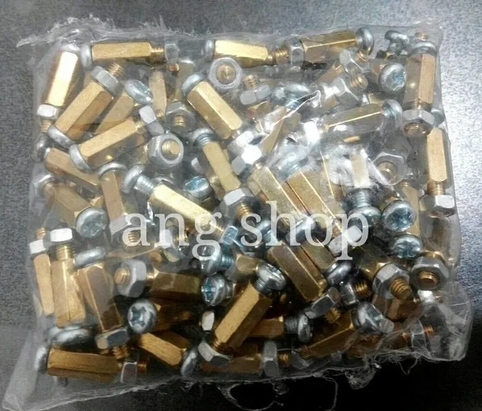 100 Pcs Spacer Besi Kuningan Kaki PCB 3x10 1Cm 1 Cm 10Mm 10 Mm | Lazada ...