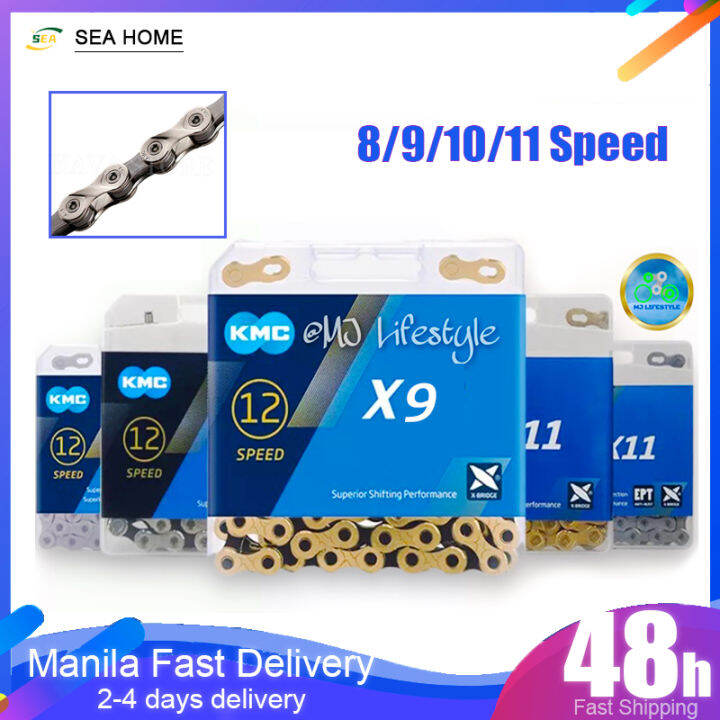 KMC X8 X9 X10 X11 X12 Chains 116Links Cycling Chain MTB Road Bike Accessories Bicycle Cycling ...
