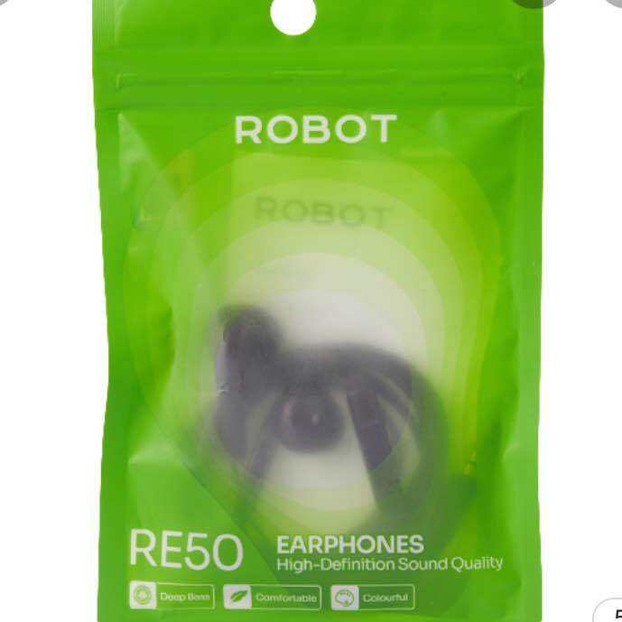 Wired Headset Robot RE50 Black | Lazada Indonesia