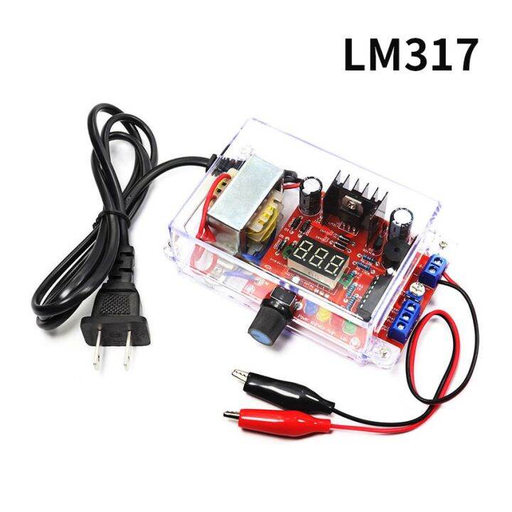 LM317 DIY Voltage Regulated Power Supply Kit Continuous Adjustable ...