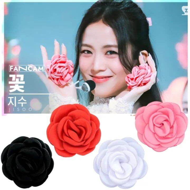 2Pcs Blackpink KPOP Jisoo Flower Album Hand-cranked Same Chiffon ...