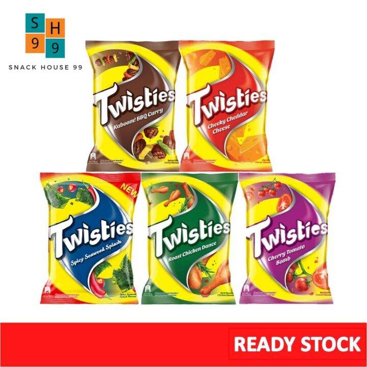 60g Big Pack Twisties 【BBQ / Cheese / Tomato / Chicken / Spicy Seaweed ...