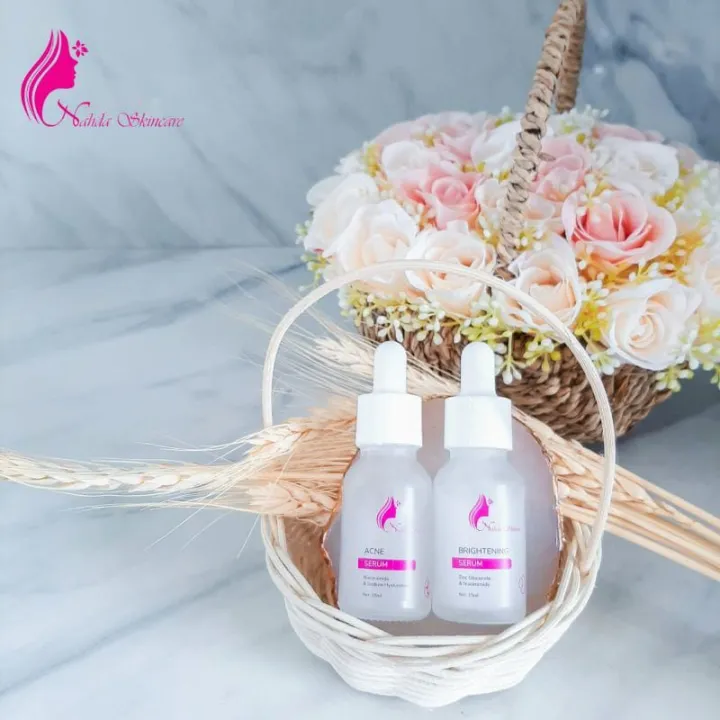 SERUM NAHDA SKINCARE KEMASAN BARU BIKIN CERAH GLOWING BERSERI DENGAN ...