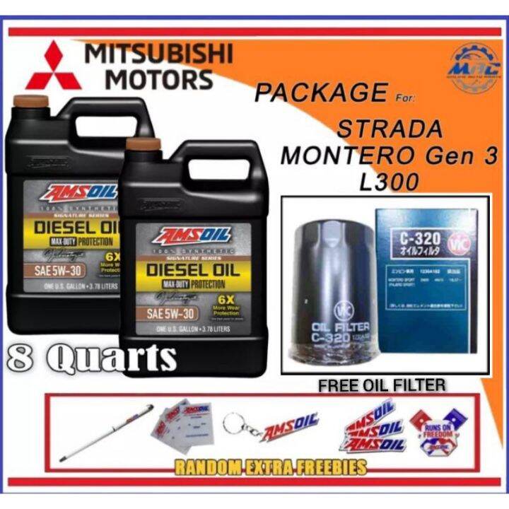 AMSOIL Signature Series Max Duty 5W-30 8 quarts FREE Oil Filter for ...