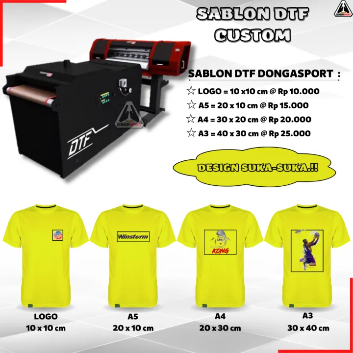 SB-02 SABLON DTF BELUM TERMASUK BAJU | SABLON CUSTOM | SABLON NAMA BAJU ...