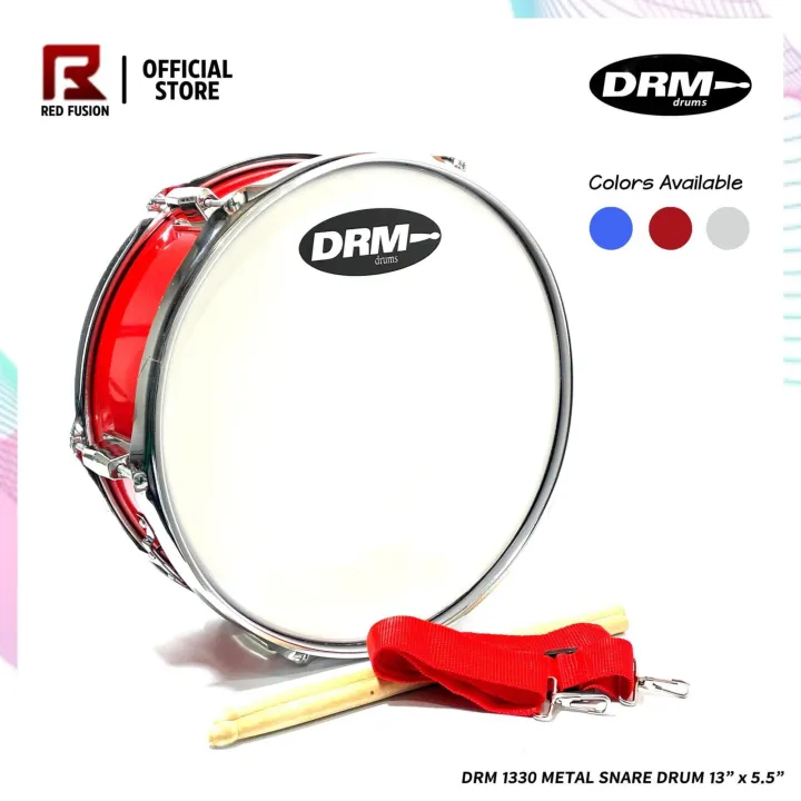 DRM 1330 Metal Snare Drum 13" x 5.5" | Lazada PH