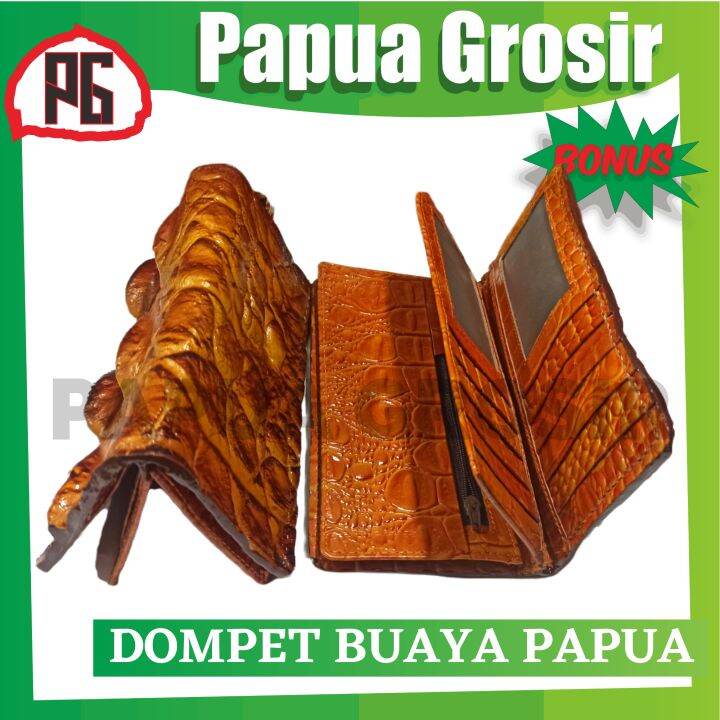 Dompet Kulit Buaya Papua Original | Lazada Indonesia